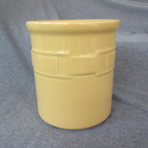 Longaberger | Kitchen | Longaberger Woven Traditions 7 Yellow Crock ...